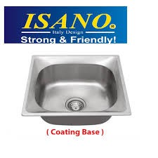 ISANO Stainless Steel Single Bowl Sink C/W Waste B818 | Shopee Malaysia