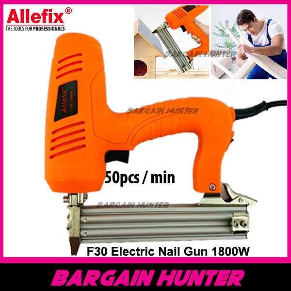 NAIL GUN ELECTRIC Allefix Electric Nail Gun F30 Electric Pneumatic ...