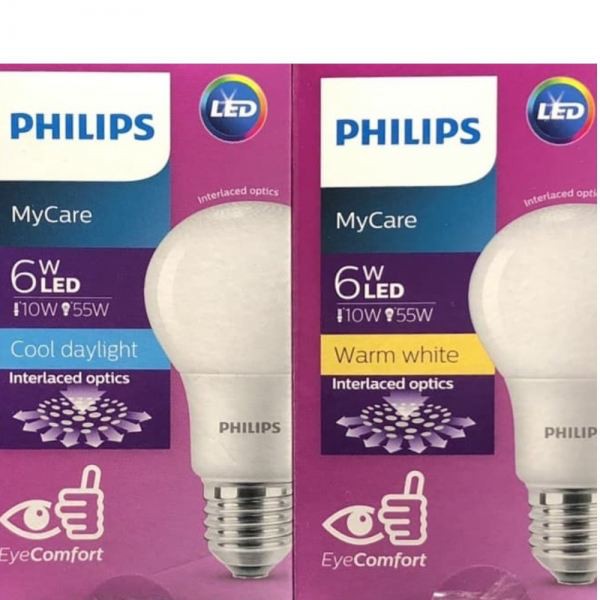 Philips MyCare LED Bulb 6W E27 (Warm White/Cool Daylight) | Shopee Malaysia