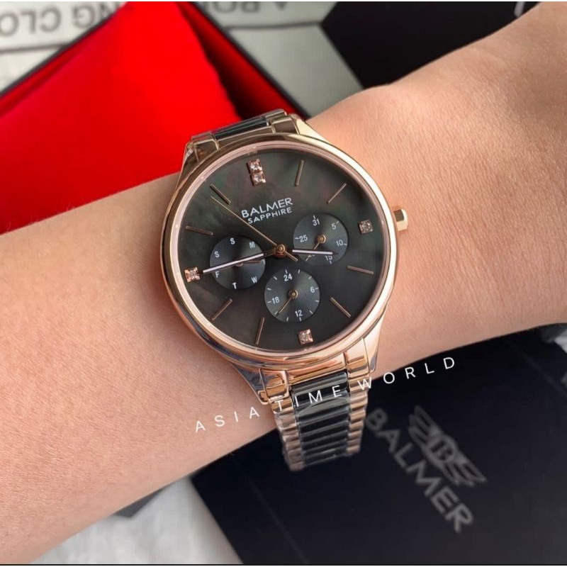 BALMER | 8157M RG-4 Multifunction Women Watch Mother of Pearl Dial Two ...