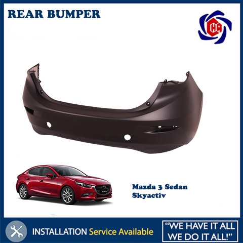Mazda 3 Sedan Skyactiv Rear Bumper Belakang Bumpers | Shopee Malaysia