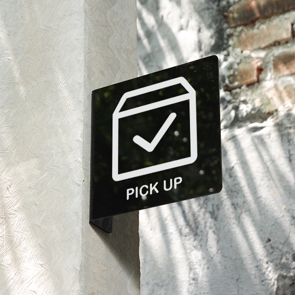 Acrylic Pop Up Sign Square Signage 15 x 15 cm - Pick Up | Shopee Malaysia