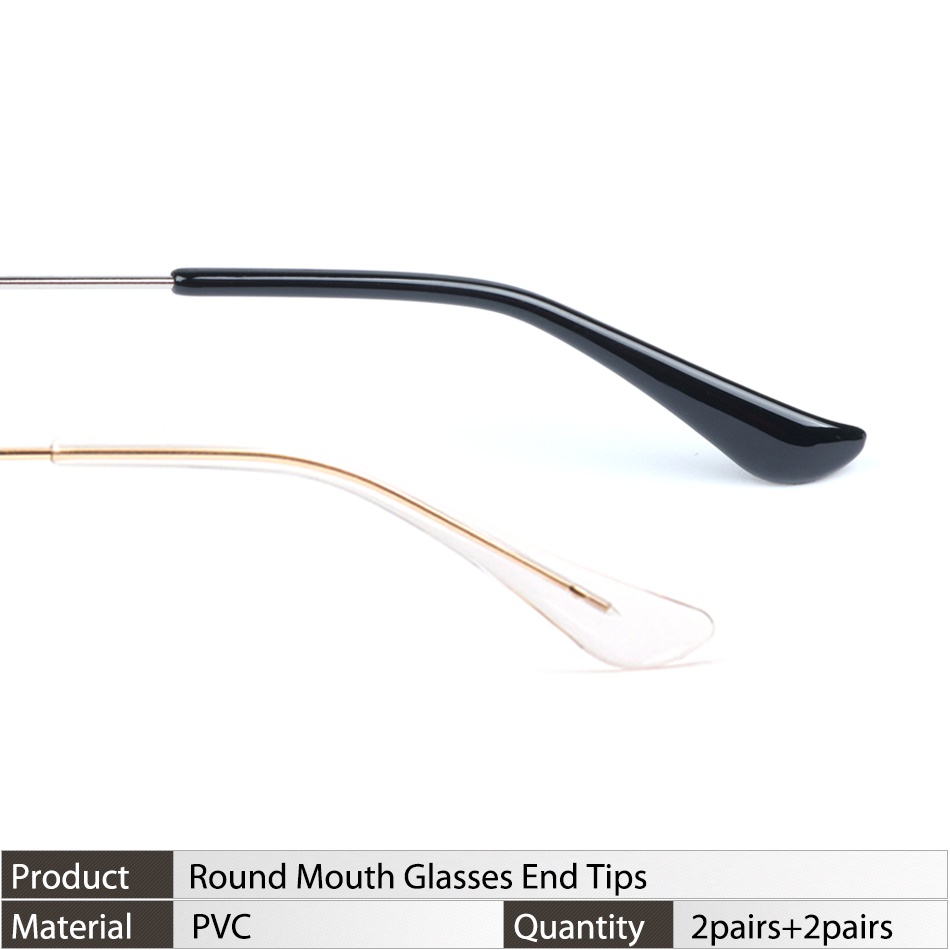 3 Pairs Silicone Anti-Slip Eyeglass End Tips Ear Sock Pieces Tube ...