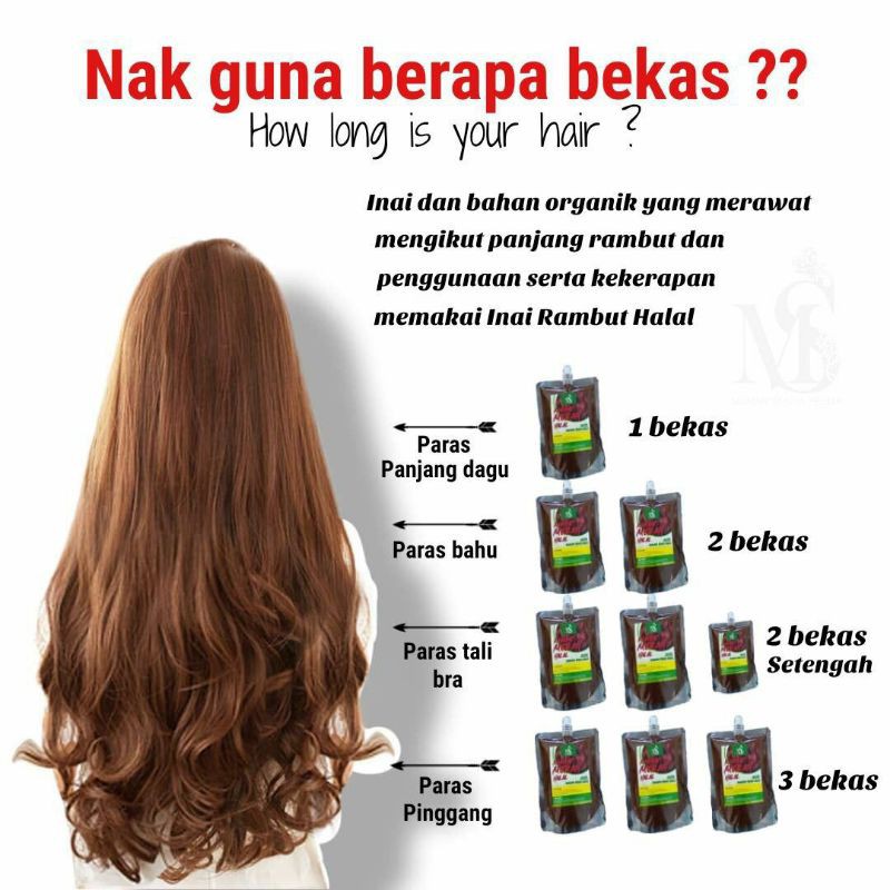 Inai Rambut Halal Siap Bancuh🔥 | Shopee Malaysia