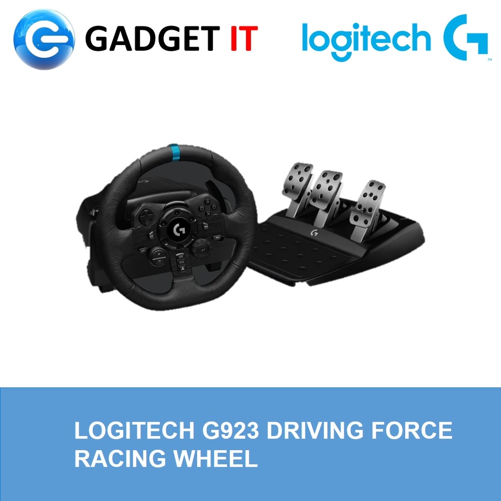 LOGITECH G923 TRUFORCE DRIVING FORCE RACE WHEEL FOR PLAYSTION AND PC ...