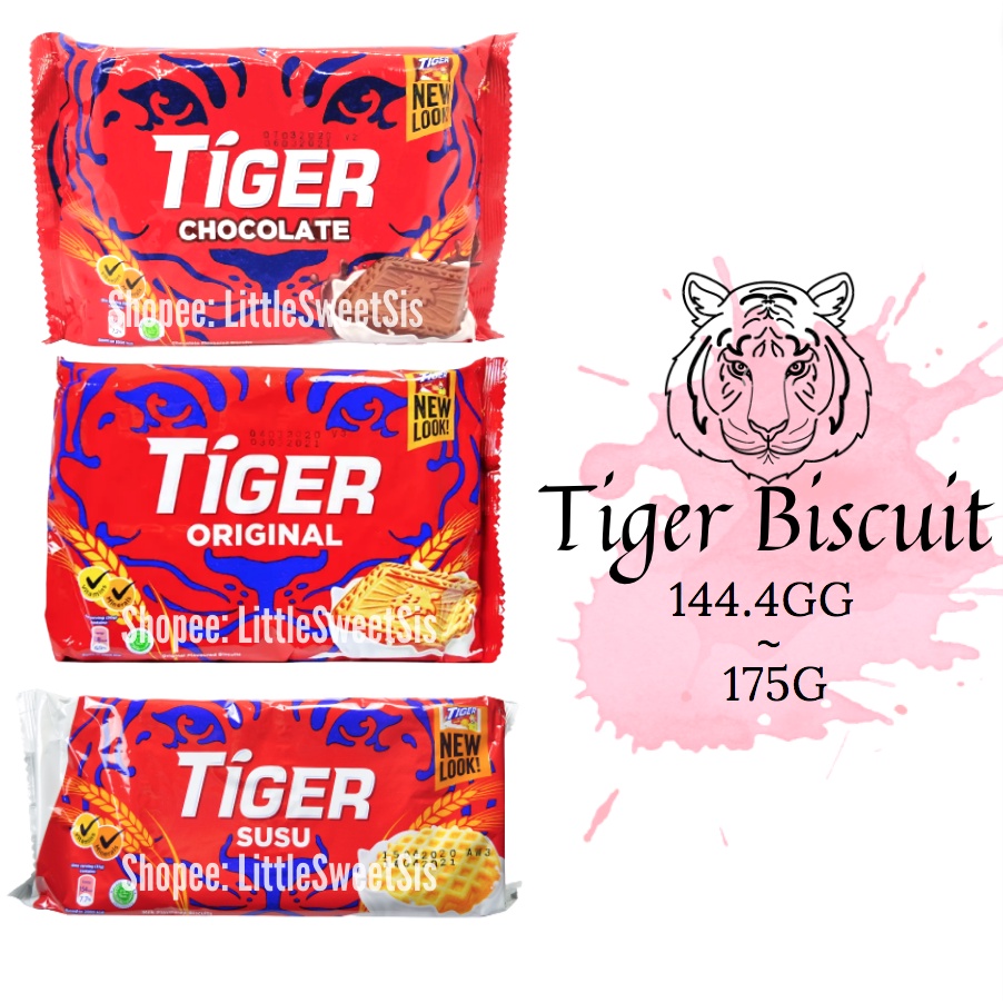 TIGER BISCUIT/ ORIGINAL/ CHOCOLATE/ MILK / BISKUT SUSU/ BISKUT TIGER ...