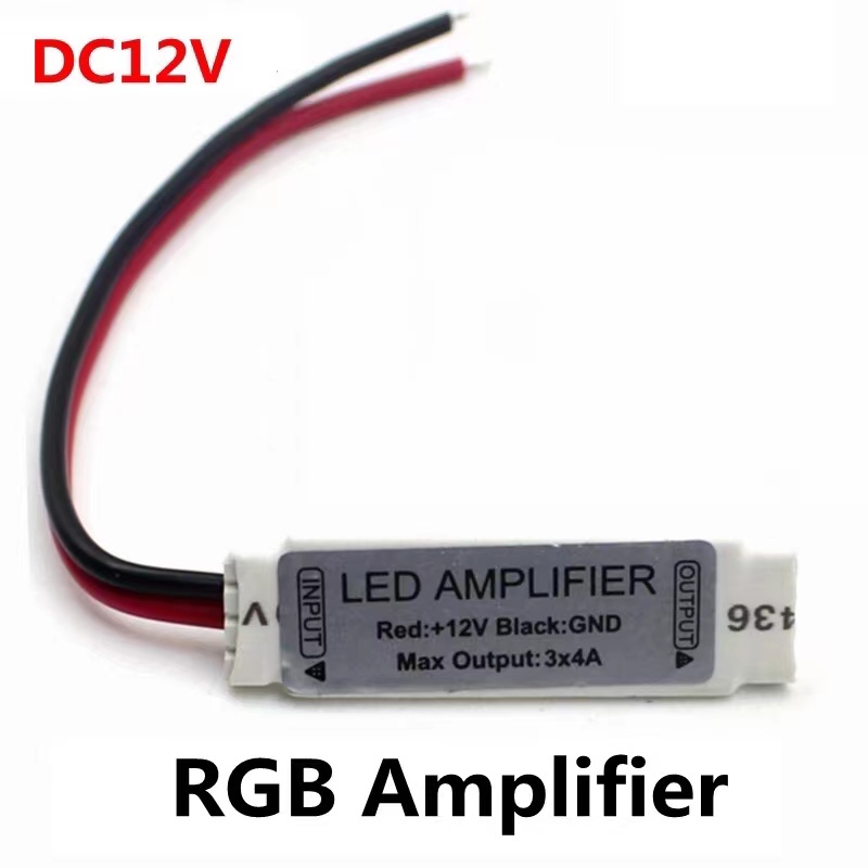 DC12V 3*4A 144W Mini Portable RGB LED Strip Repeater Amplifier for SMD ...