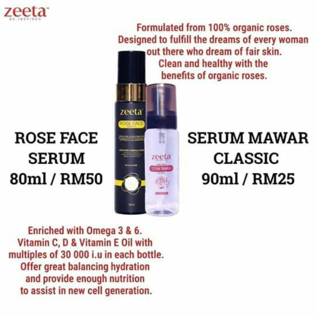🔥HOT ITEM🔥100% MAWAR ORGANIK:ROSE FACE SERUM/SERUM ROSE CLASSIC(80ml ...