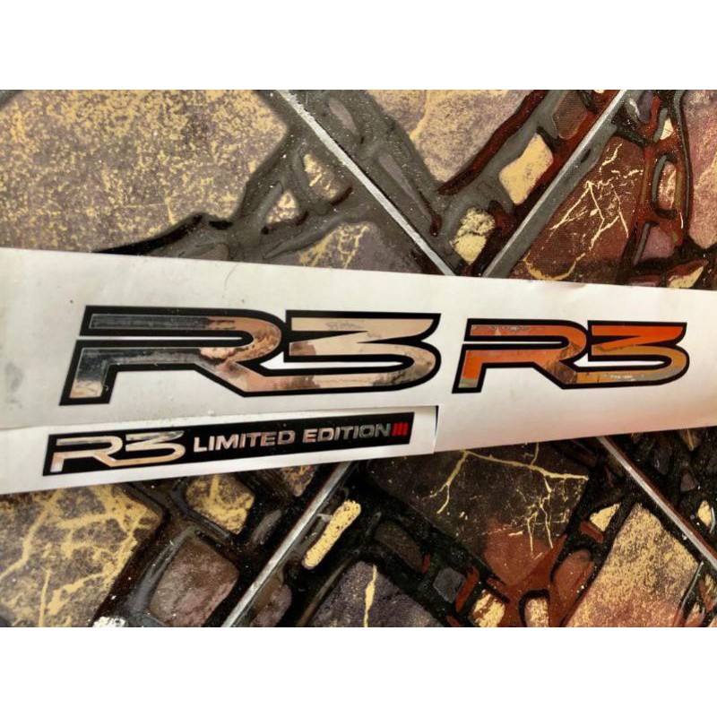 🔥Sticker Custom EMBLEM R3🔥 | Shopee Malaysia