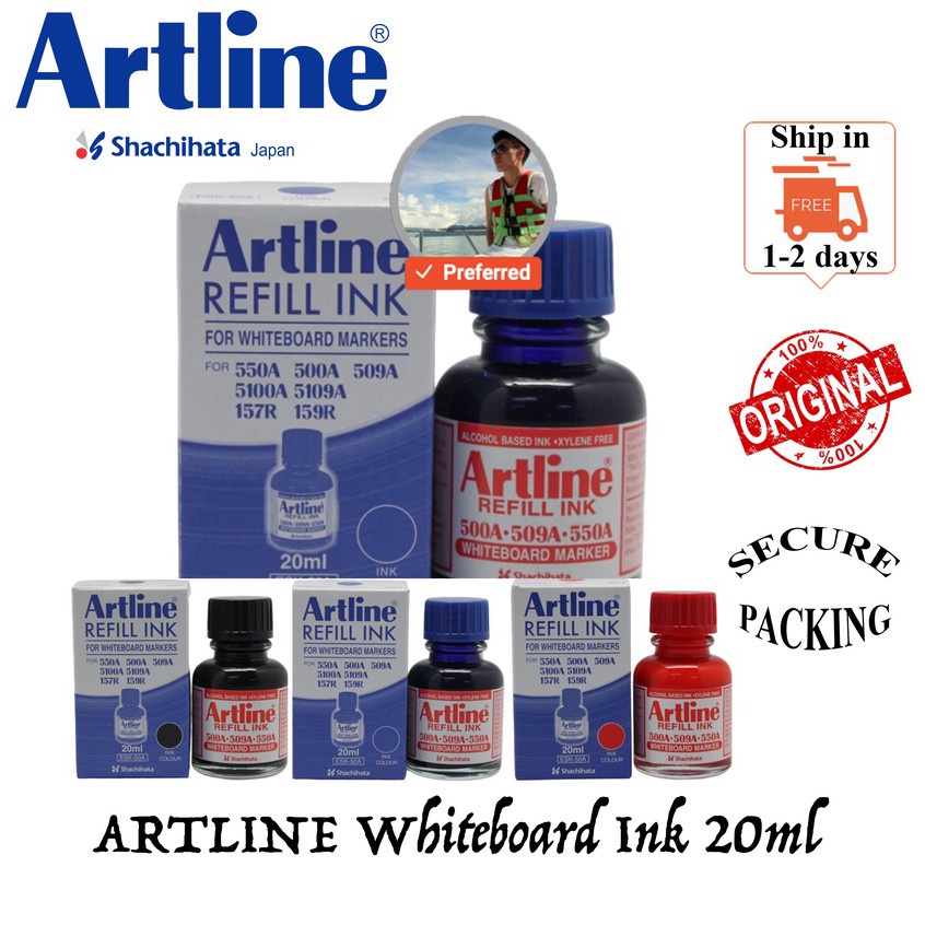 ARTLINE WHITEBOARD INK 20ML (READY STOCK / 100% ORIGINAL) | Shopee Malaysia