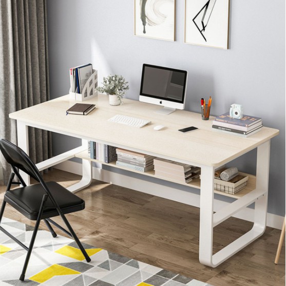 EasyHome Office Table Modern Simple Computer Desk Home Office Desk Room ...