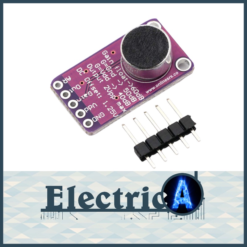 MAX9814 Microphone Amplifier Module AGC Module Auto Gain Control ...