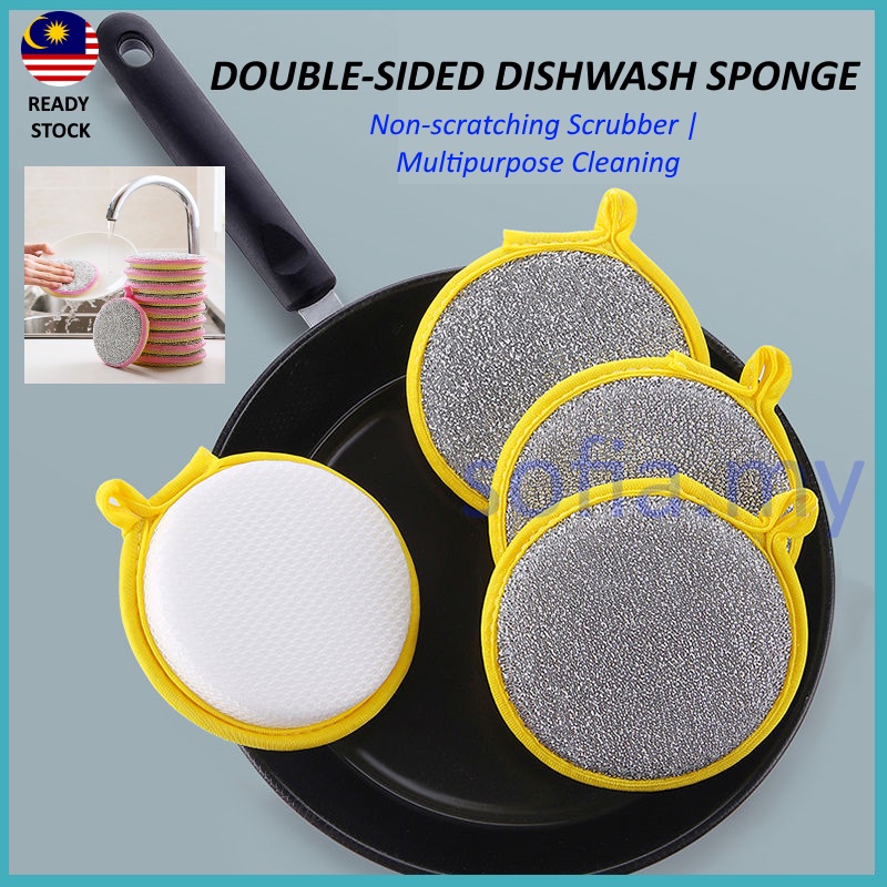 [Double-sided Magic Sponge] Non-scratching Scrubber Scouring ...