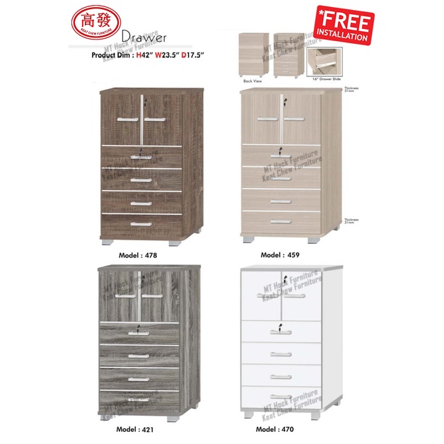 2 Door 2 Drawers Chest Drawer Drawer Cabinet Almari Laci Peti Laci ...