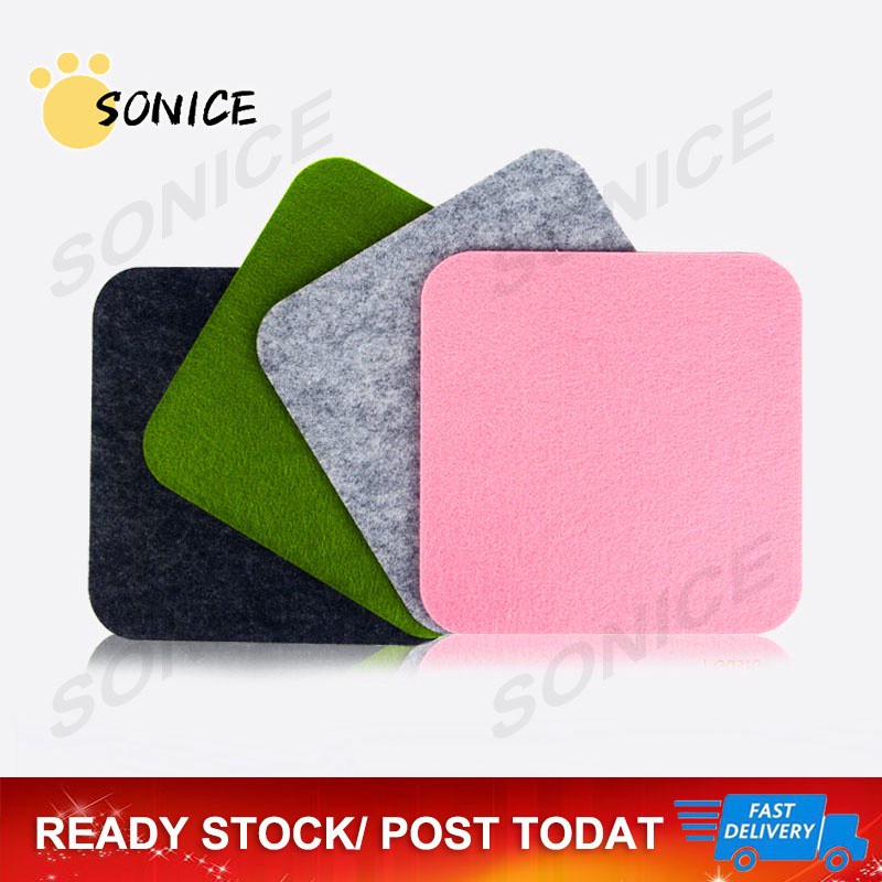 Felt Mouse Pad Thickening Office Computer Table Mat Desktop Portable ...
