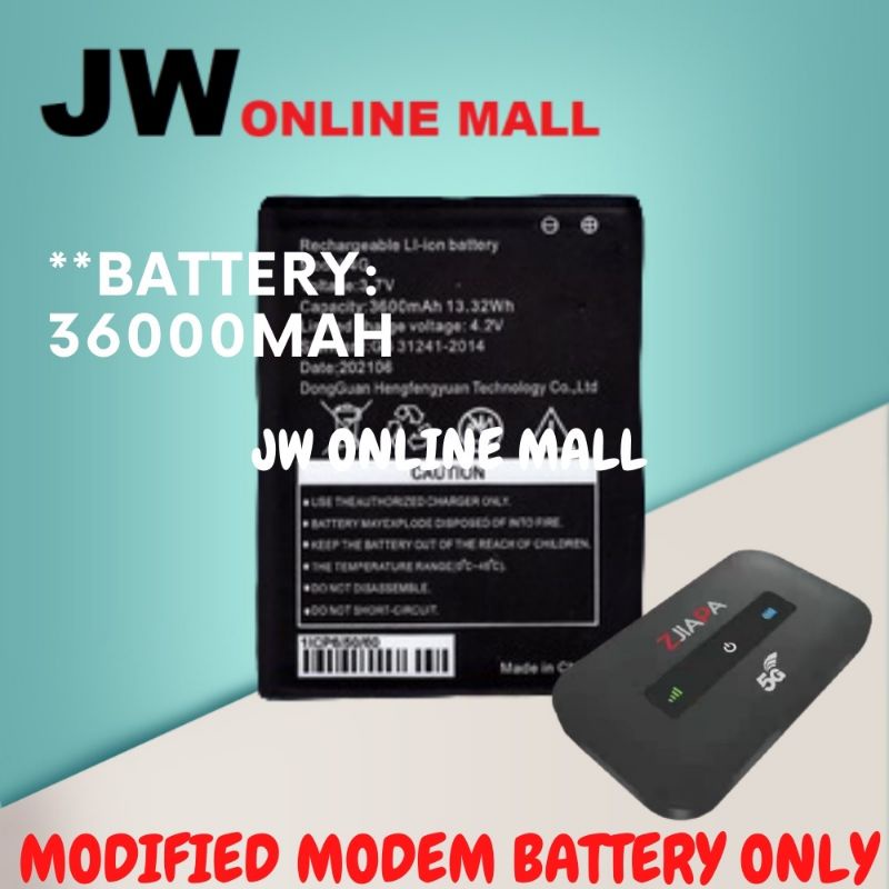 ( Modified Modem Router Mifi ) ZJIAPA A8 PLUS MODEL ( BATTERY ONLY ...