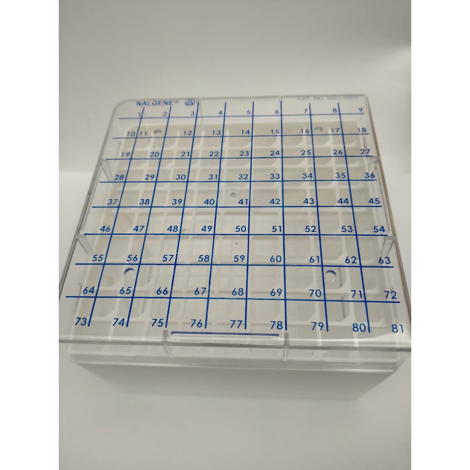Nalgene CryoBox for 81 Vials (for 5ml Vial), 9x9 Array, PC (4 pcs/pack ...