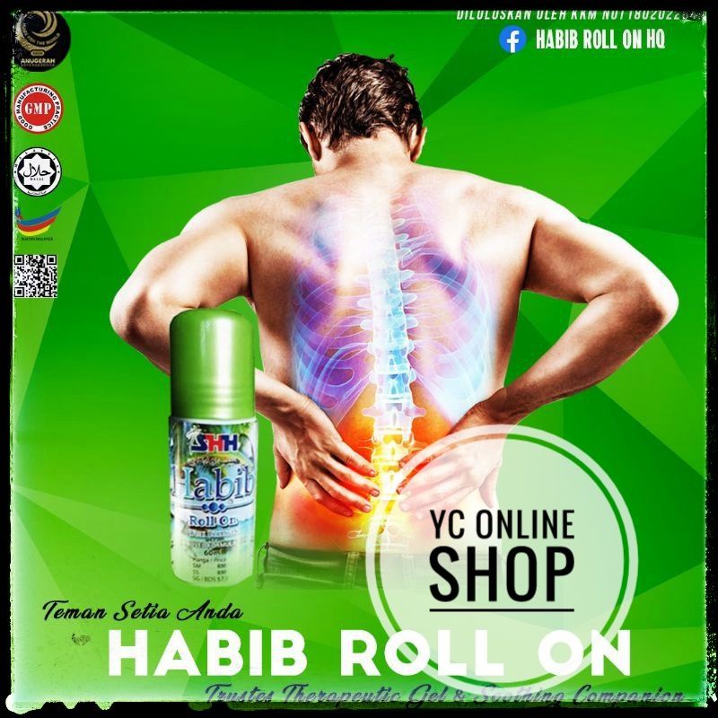😶‍🌫️New packaging with KKM MAL No MINYAK HABIB ROLL ON BY SHH | Shopee ...