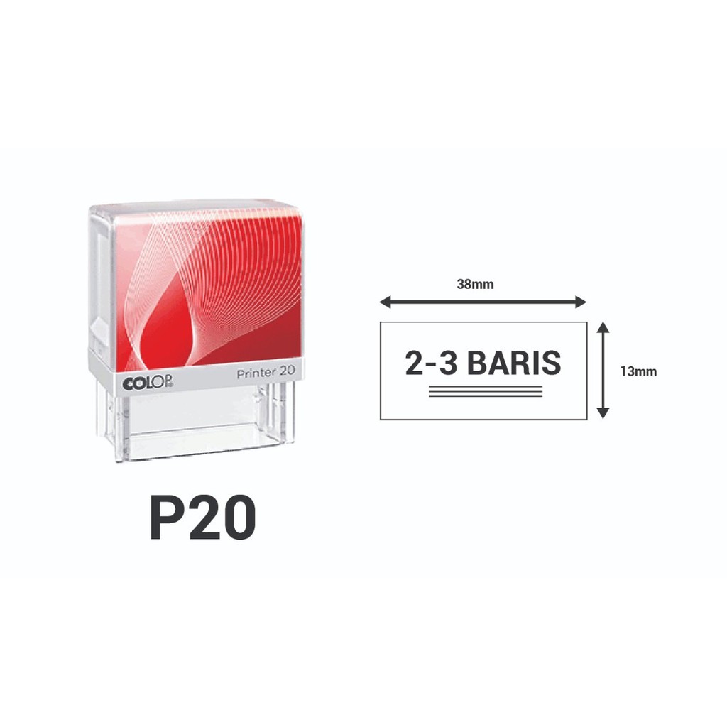 RUBBERSTAMP RED RUBBER SELF INK COLOP P20/P30/P40 | Shopee Malaysia