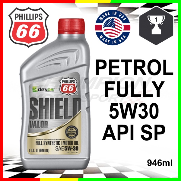PHILLIPS 66 5w30 Fully Synthetic Engine Oil VALOR API SP 946ml Myvi ...