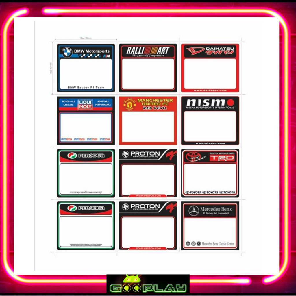 High Quality Car Road Tax Roadtax Sticker universal Perodua Proton ...