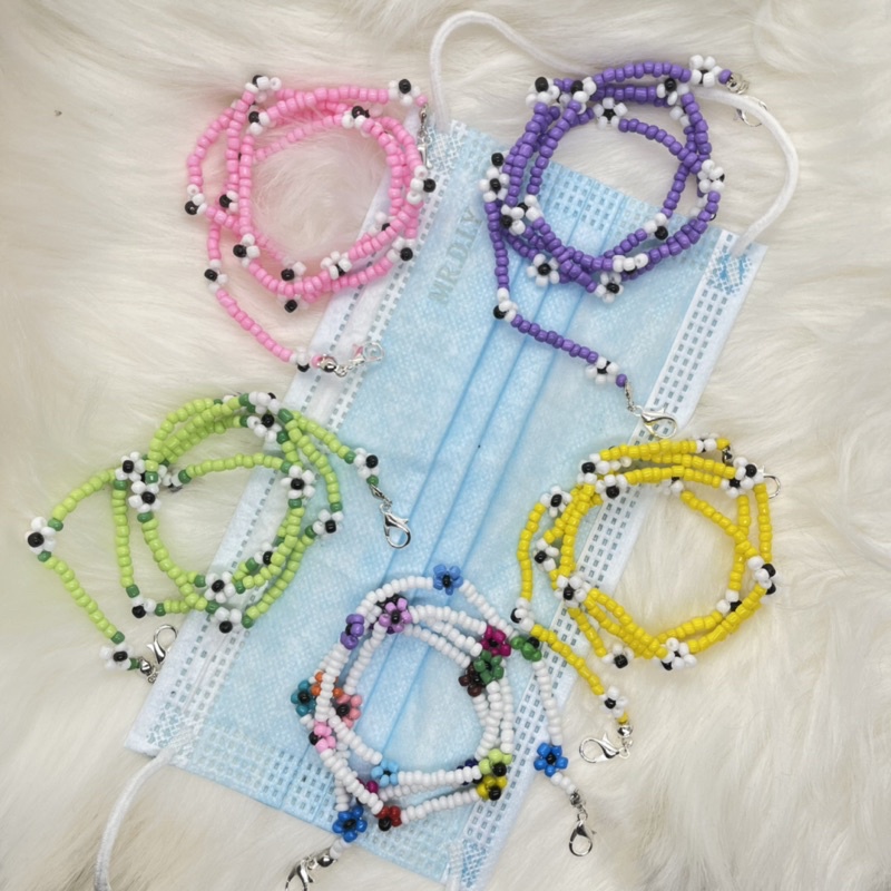 🎀 MASK CHAIN LANYARD BEADED /PENYANGKUT MASK MANIK / MASK EXTENDER 🎀 ...