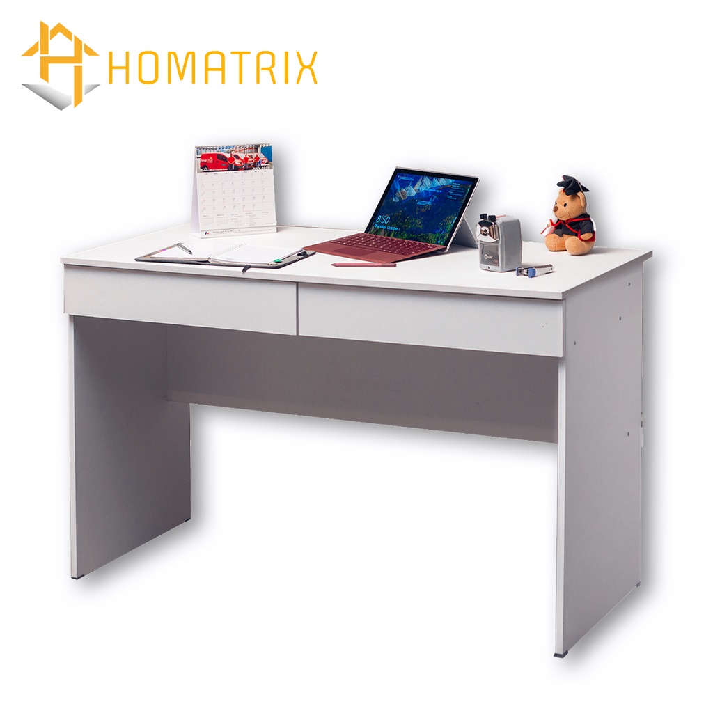 HOMATRIX Melamine Study Table Computer Office Table with drawer (2x4ft ...