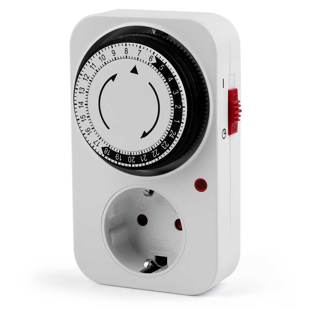 24 Hours Plug-in Mechanical Timer Programmable Mini Timer Switch Smart Countdown Switch Socket ...