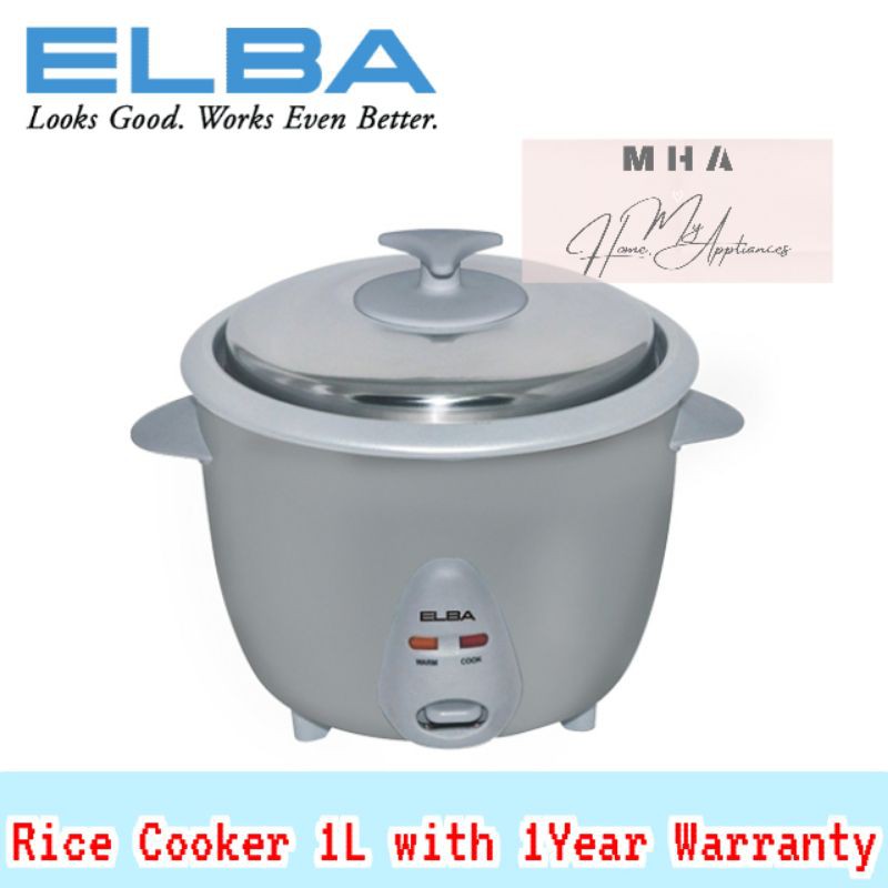 ELBA RICE COOKER 1L ERC-E1060T(SV) | Shopee Malaysia