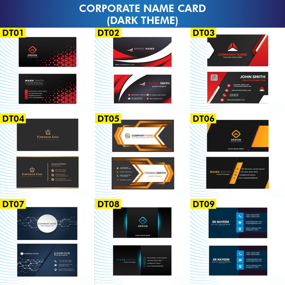 [GREAT DEALS-10 box FREE 1 box] Name Card Design Matte Lamination ...