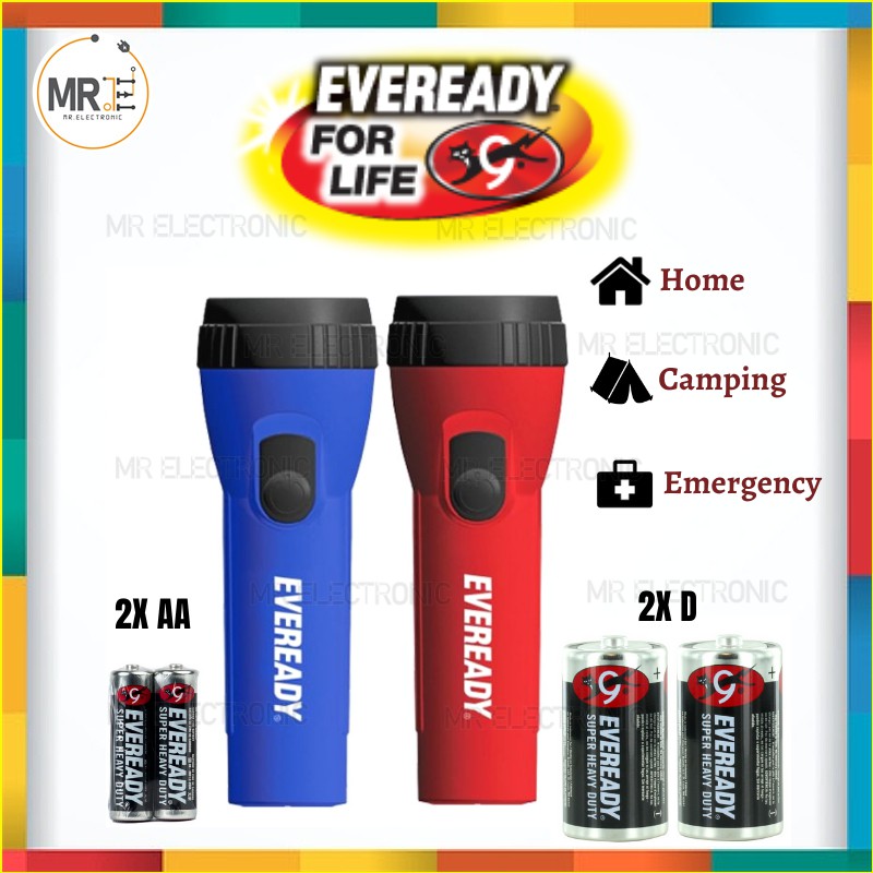 Eveready Long Runtime 25 hours / 120 hours LED Technology Torch Light ...
