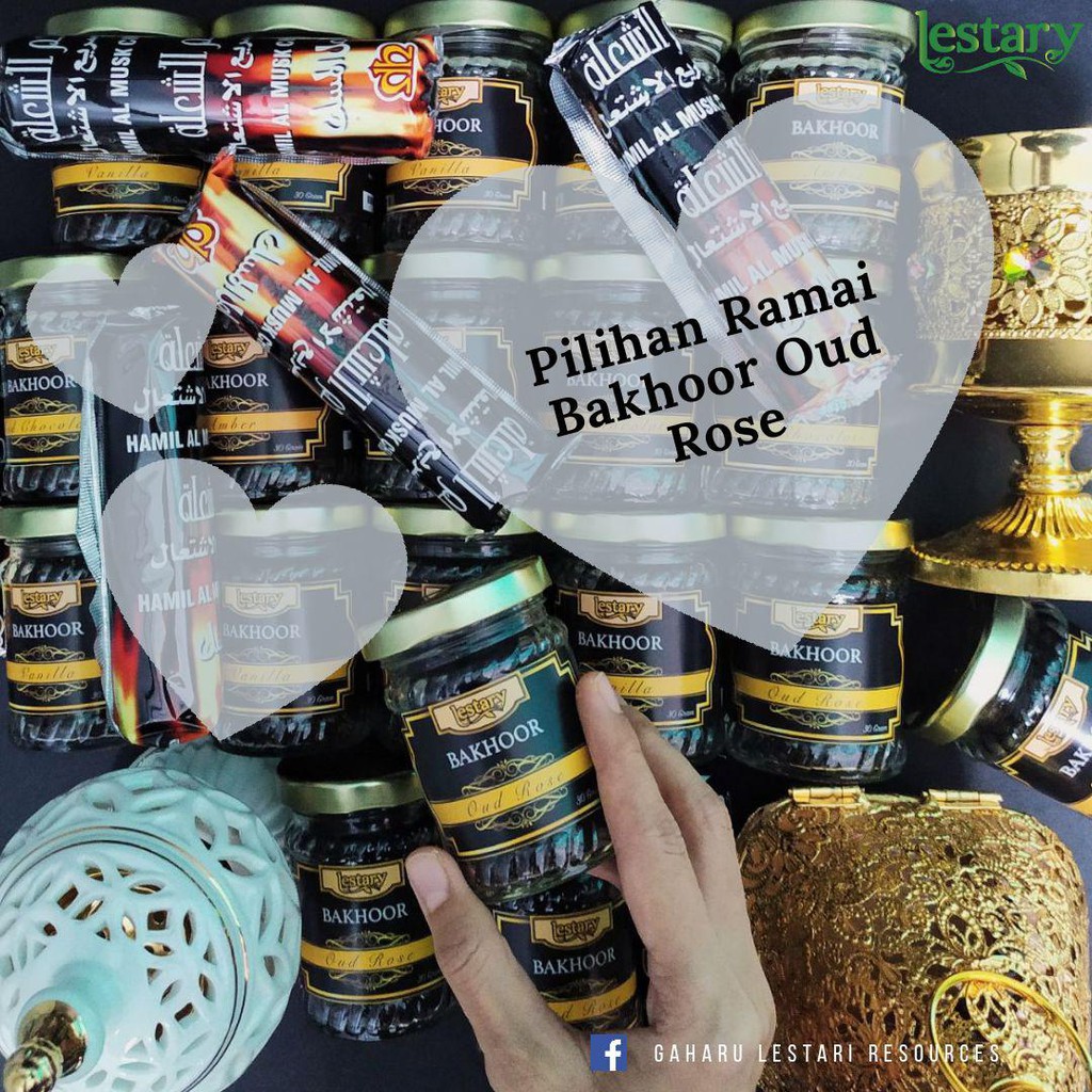 Lestary Bakhoor/Bukhoor (Oud Rose / Vanilla / Oud Chocolate / Amber ...