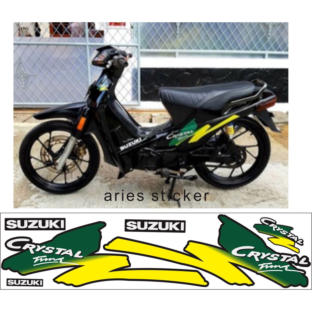 Suzuki Crystal tune copy original Standard Sticker striping | Shopee ...