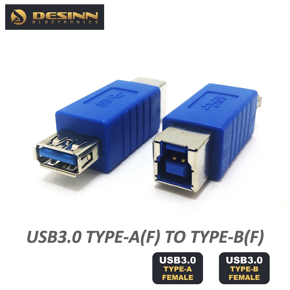 USB 3.0 Type-A to Type-B Female to Female Coupler Converter High Speed ...
