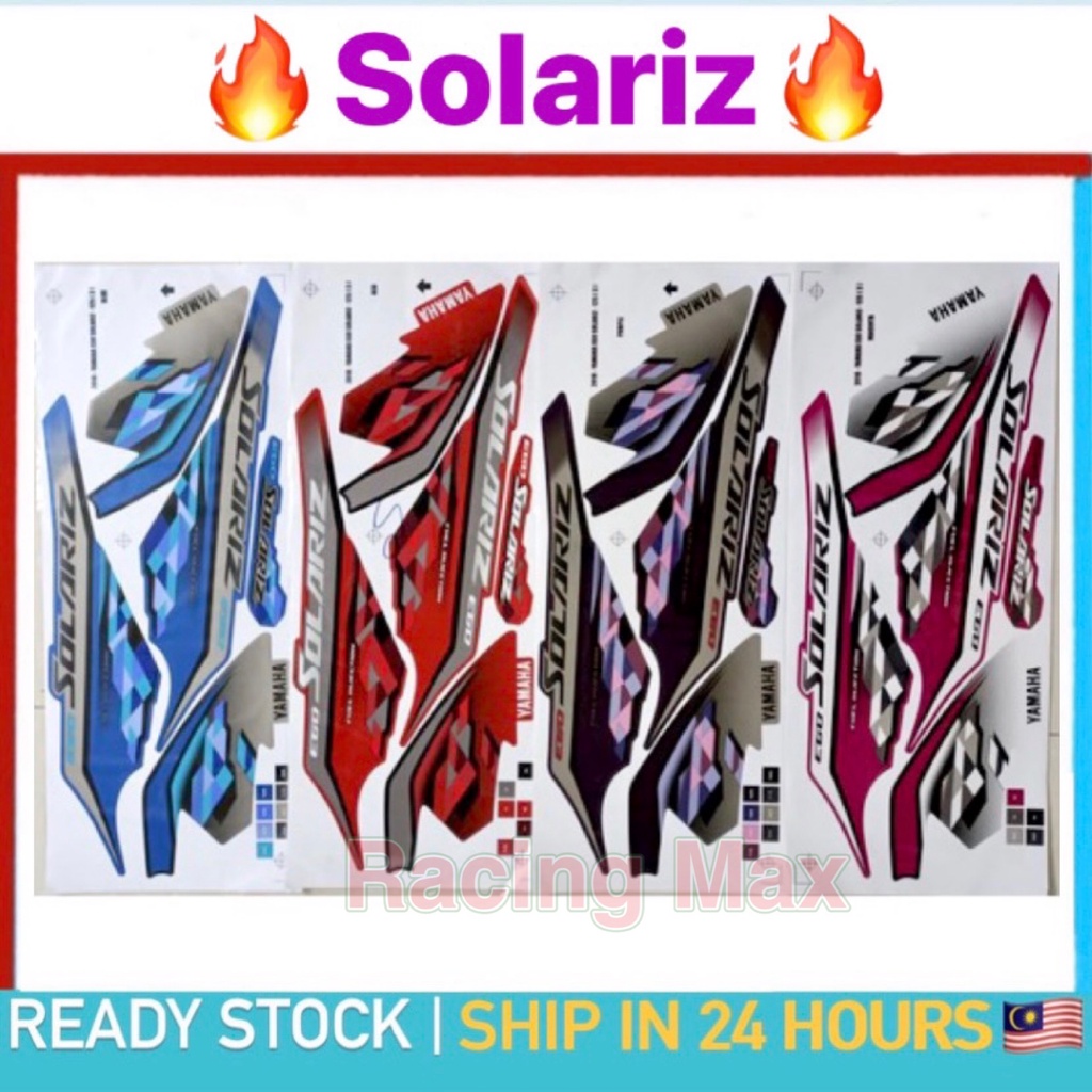EGO SOLARIZ (3) BODY STICKER STRIPE COVERSET BAJU COVER SET RAYA OFFER ...