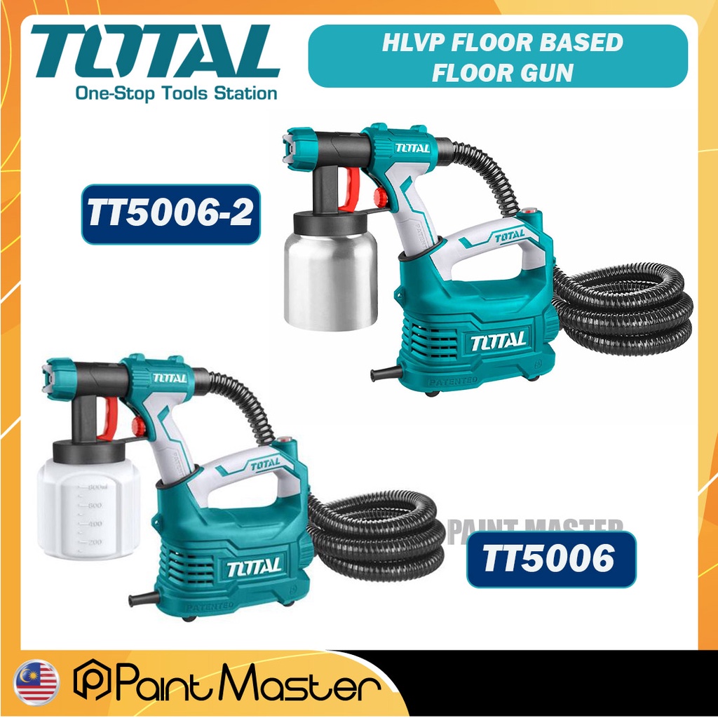TOTAL TT5006/TT5006-2 ELECTRIC HVLP FLOOR BASED SPRAY GUN 550W SPRAYER ...