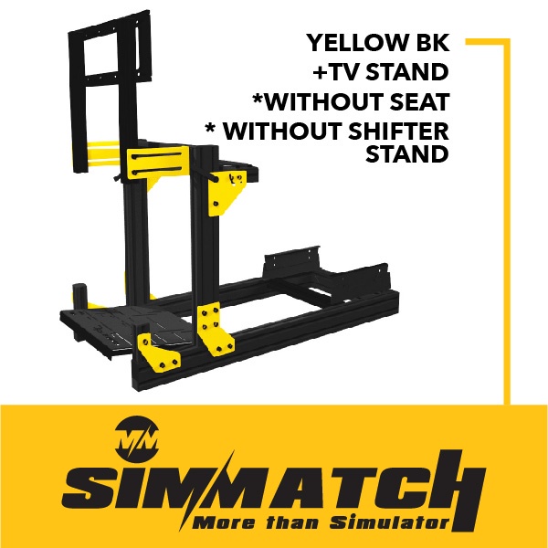 SIMMATCH RACING SIMULATOR RIG STAND GT1 TALUMINIUM PROFILE SIM RACING ...
