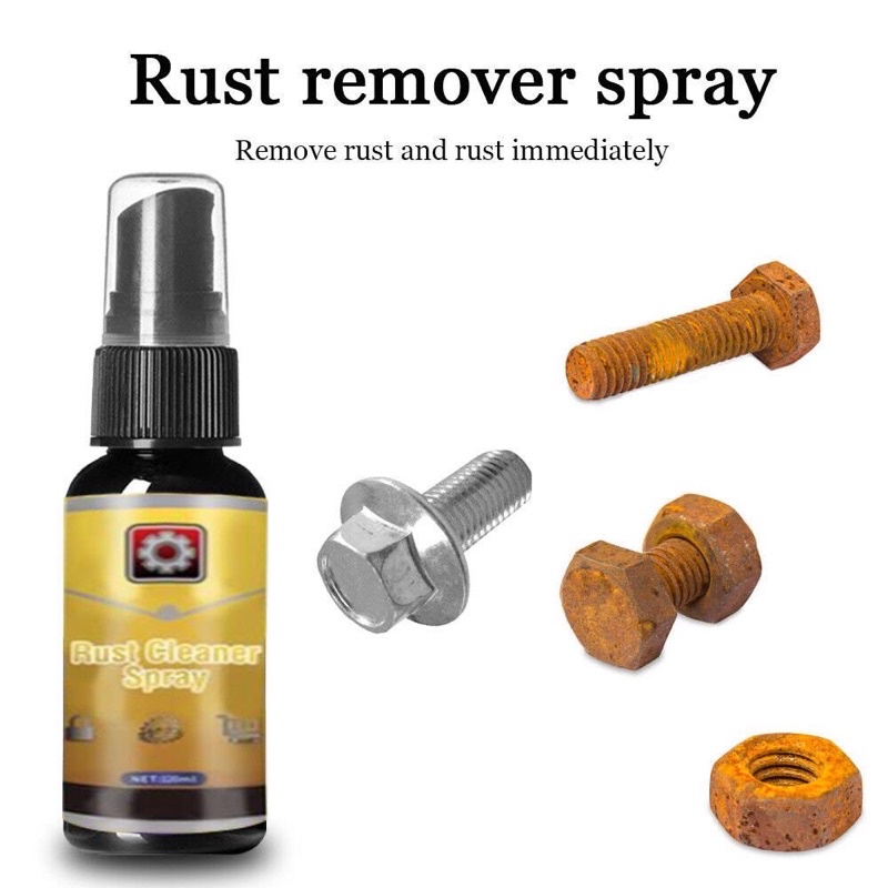 RUST CLEANER SPRAY pembersih kara besi logam plastik, vinil dan banyak ...