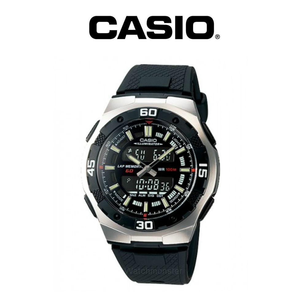 Casio classic analog-digital resin band watch [original] AQ-164W-1AVDF ...