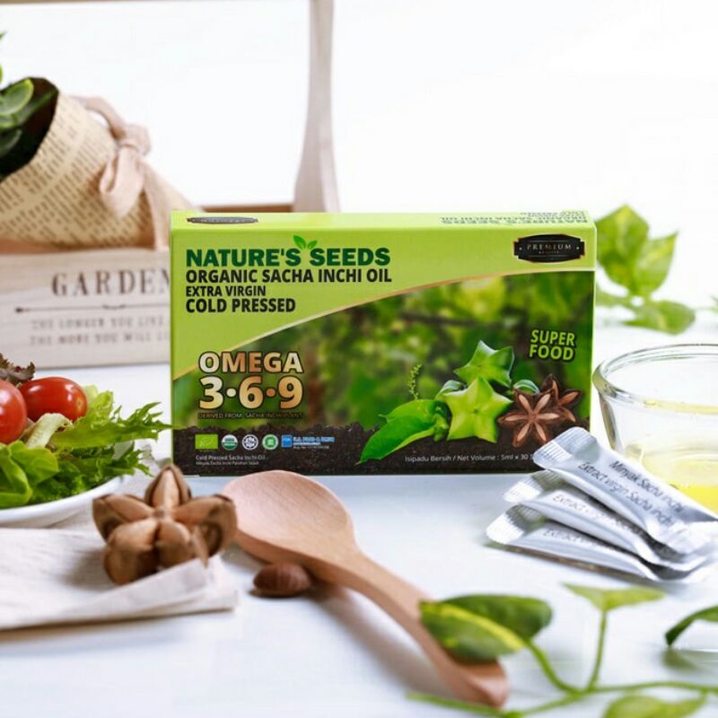 Nature's Seeds Certified Organic Sacha Inchi Oil 30's x 5ml (Extra ...