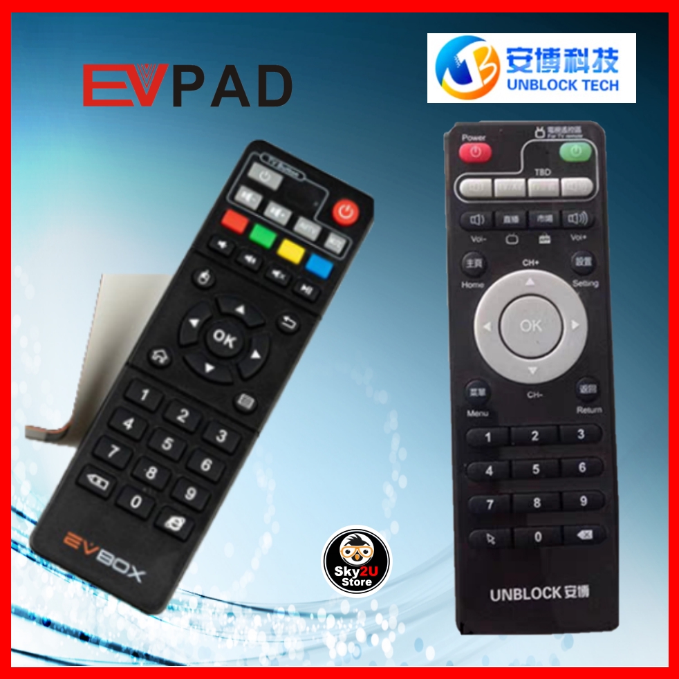 EVPAD | EVBOX | Unblock Tech Remote Controller | Shopee Malaysia
