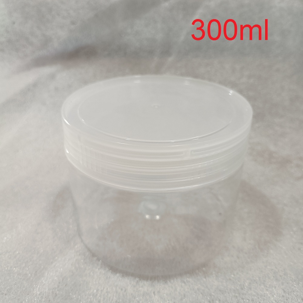 300ml Transparent Clear Empty Packaging Containers Cosmetic Container ...