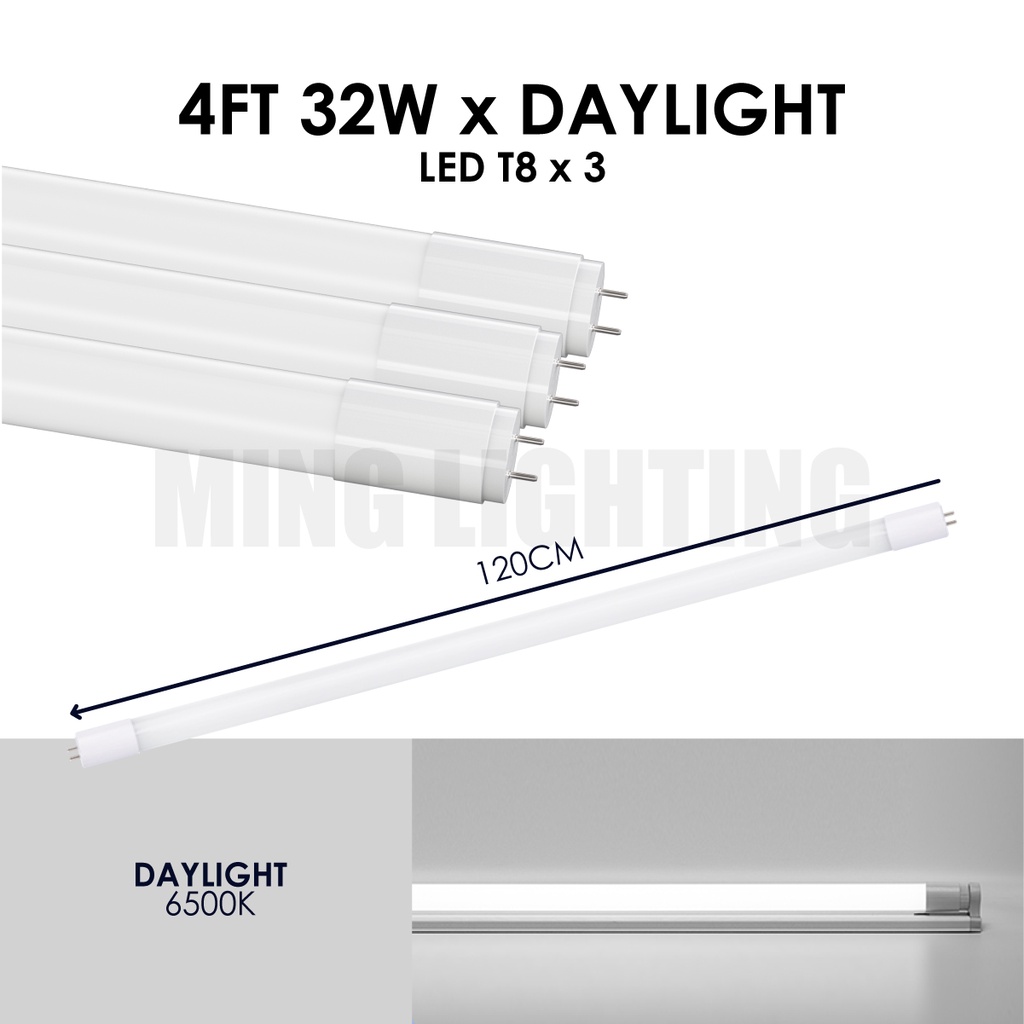 Linear Pendant Lamp Light LED Office Light T8 Casing Kalimantang 2FT ...