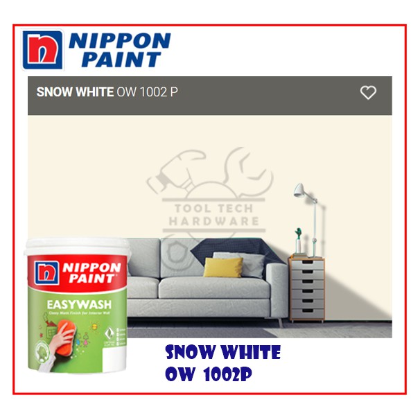 Nippon Paint 18L Vinilex Easy Wash Interior Paint -Off White Colour ...