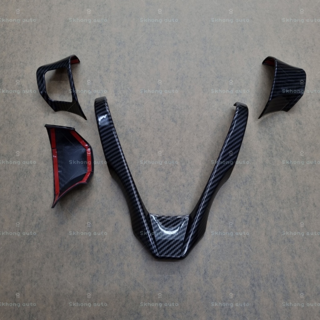 perodua bezza Accessories cover trim carbon fiber set door handle bowl ...