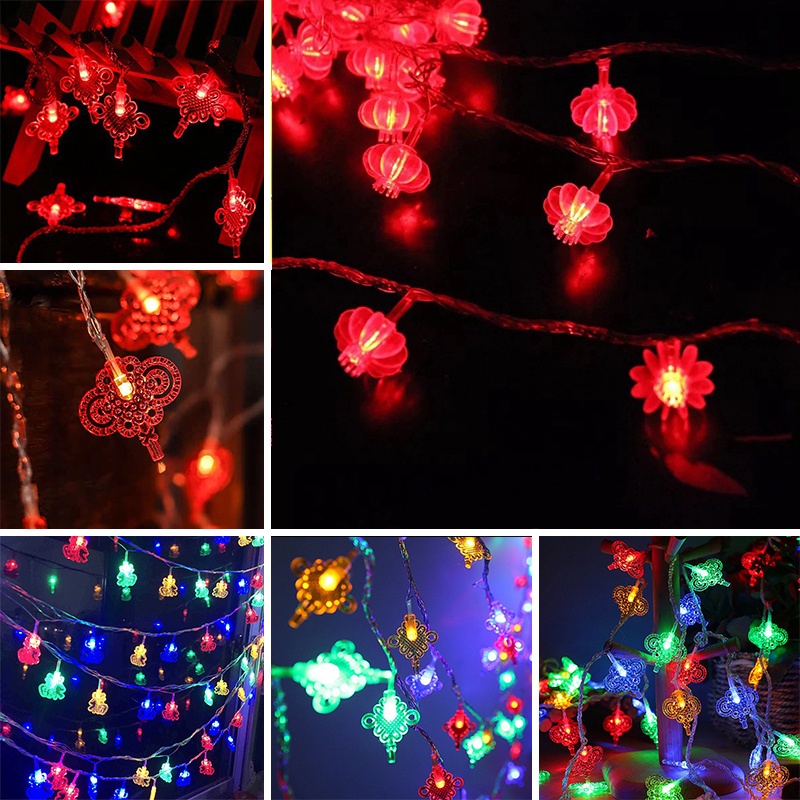 Decorative LED Knots String Lights 2025 Chinese New Year LED Light ...