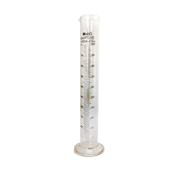 Silinder Penyukat Kaca 100ml | Glass Measuring Cylinder Round Base ...