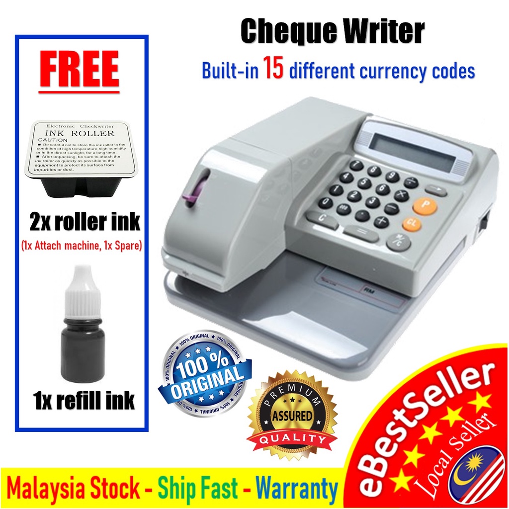 Multi Currency Cheque Writer MCEC-310 Check Writer Cheque Printer ...