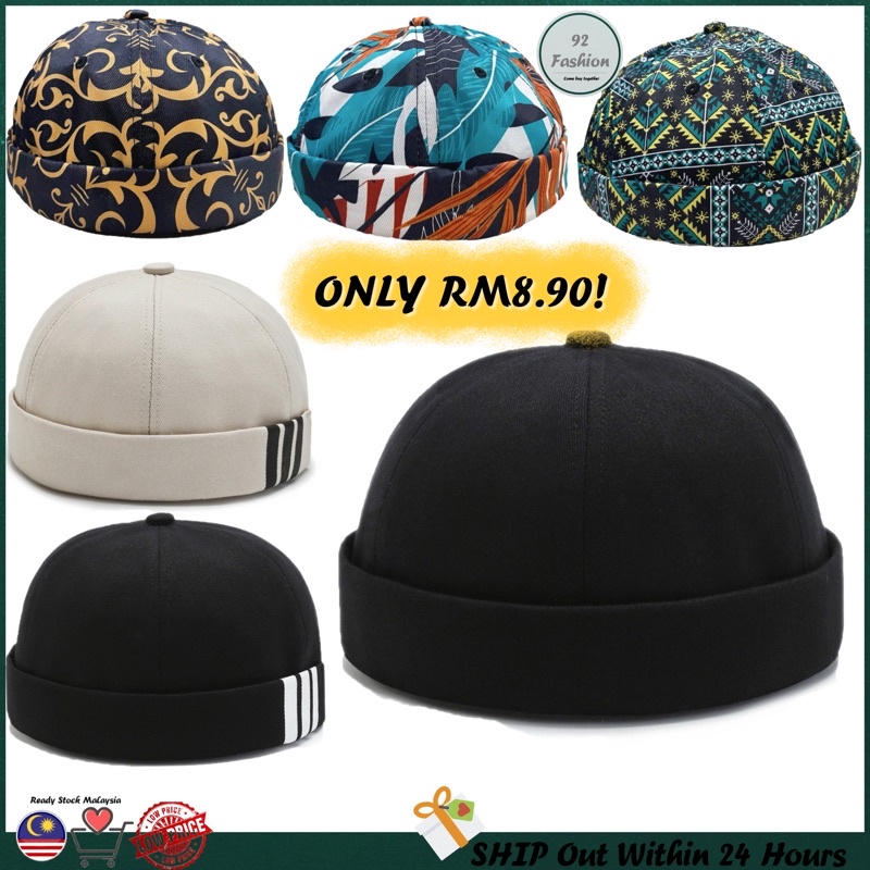🇲🇾Topi Kopiah Viral Kopiah Topi Songkok Roll Hat Sailor Cap Abdul Somad ...