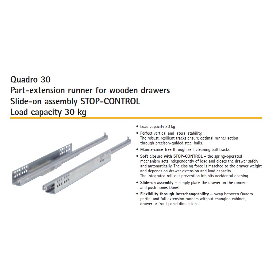 Under Mount Single Extension Runner 30kg 400mm | Shopee Malaysia